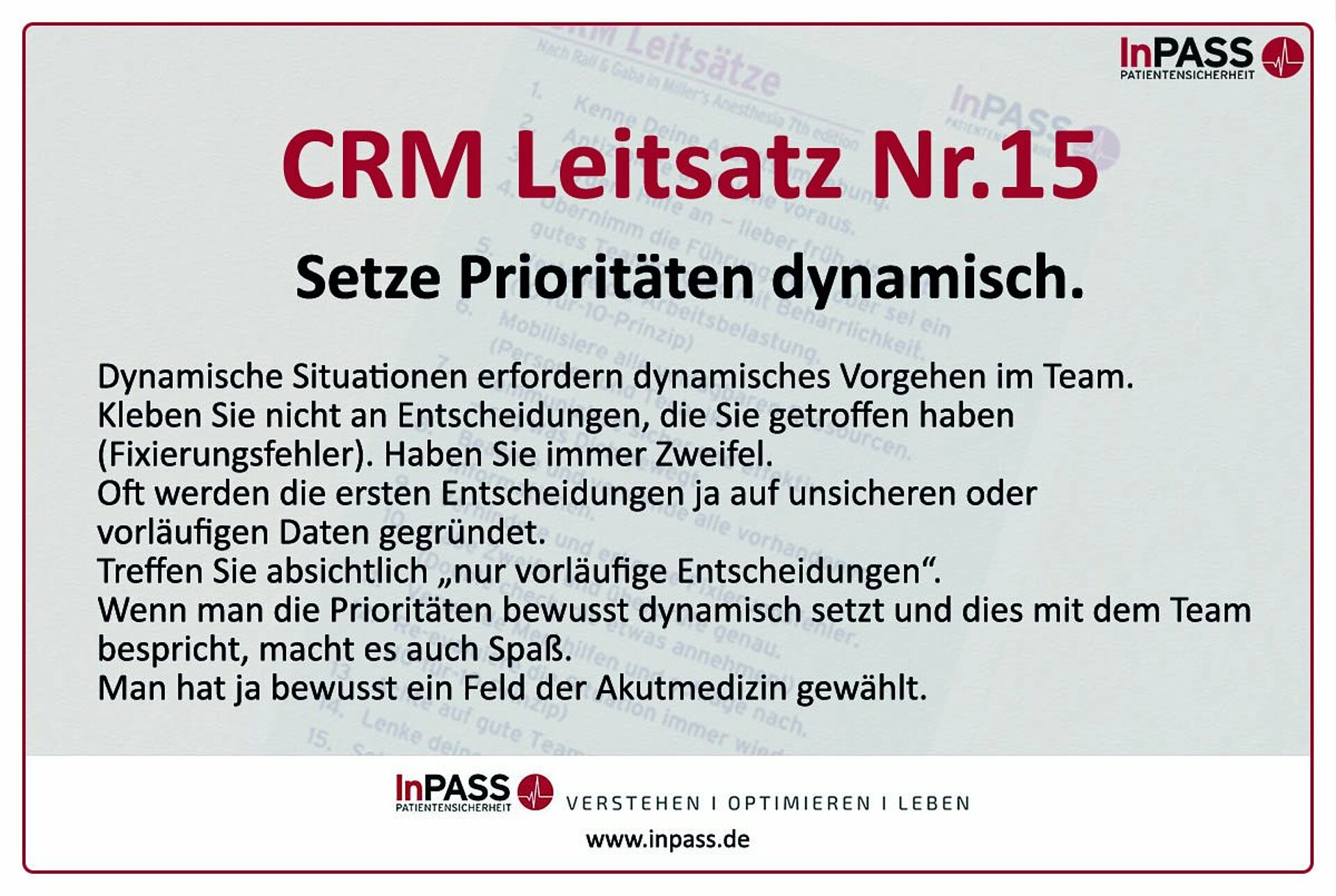 Die 15 CRM-Leitsätze (nach Rall und Gaba) - Kreisverband Nürnberg-Stadt Bildungszentrum